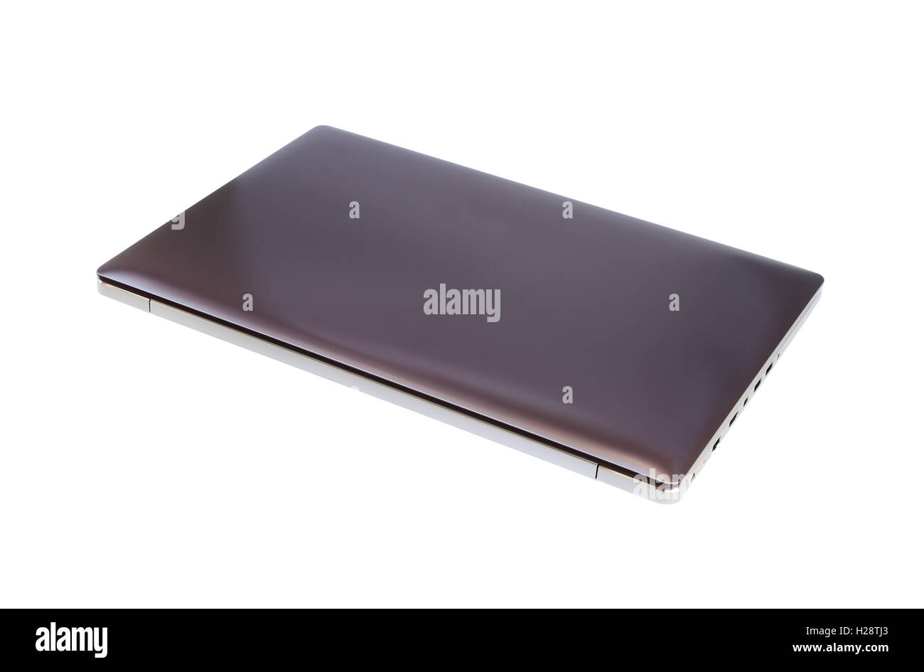 laptop computer on white background Stock Photo - Alamy