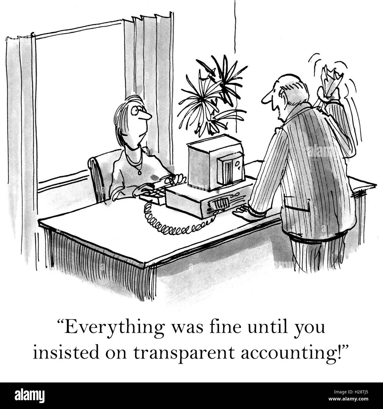 Accounting cartoon hi-res stock photography and images - Alamy