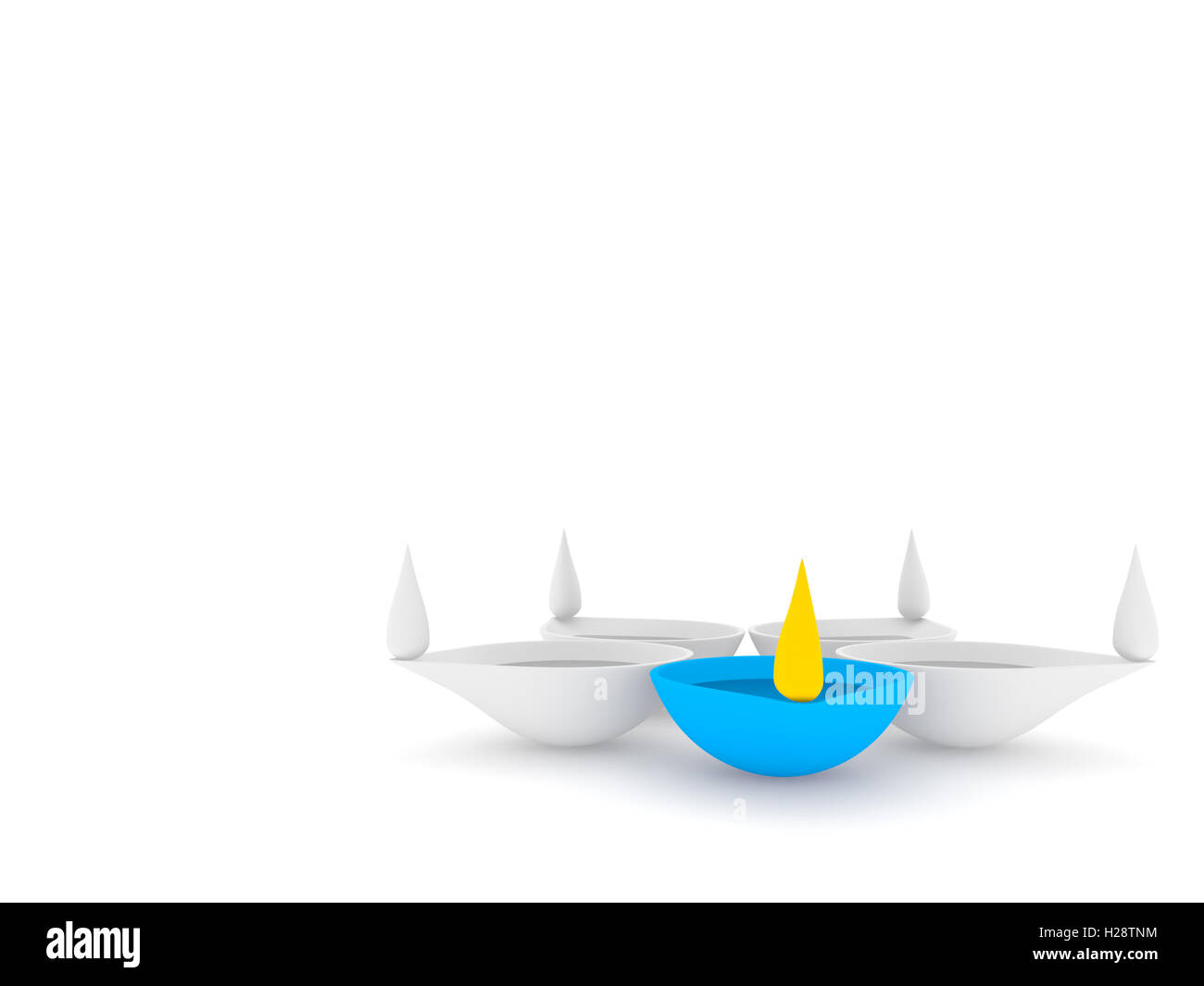 Diya candle diwali celebration Cut Out Stock Images & Pictures - Alamy