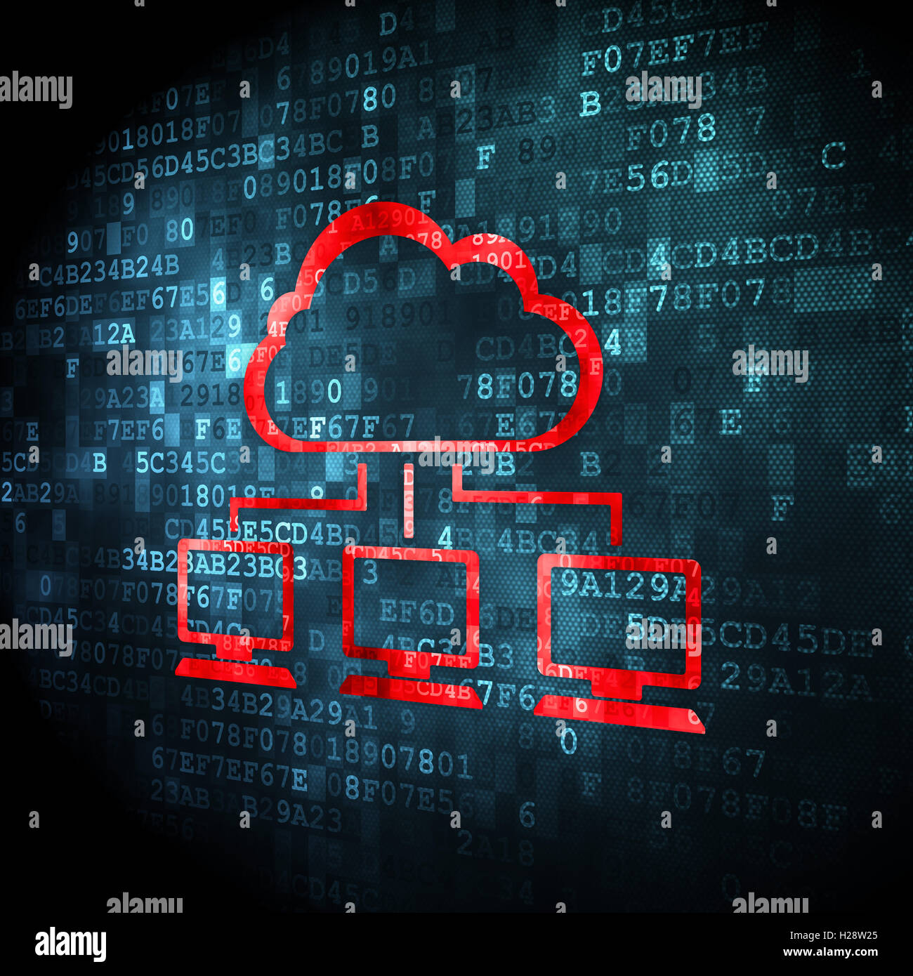 Cloud computing concept: Cloud Network on digital background Stock ... Cloud computing concept: Cloud Network on digital background Stock ...