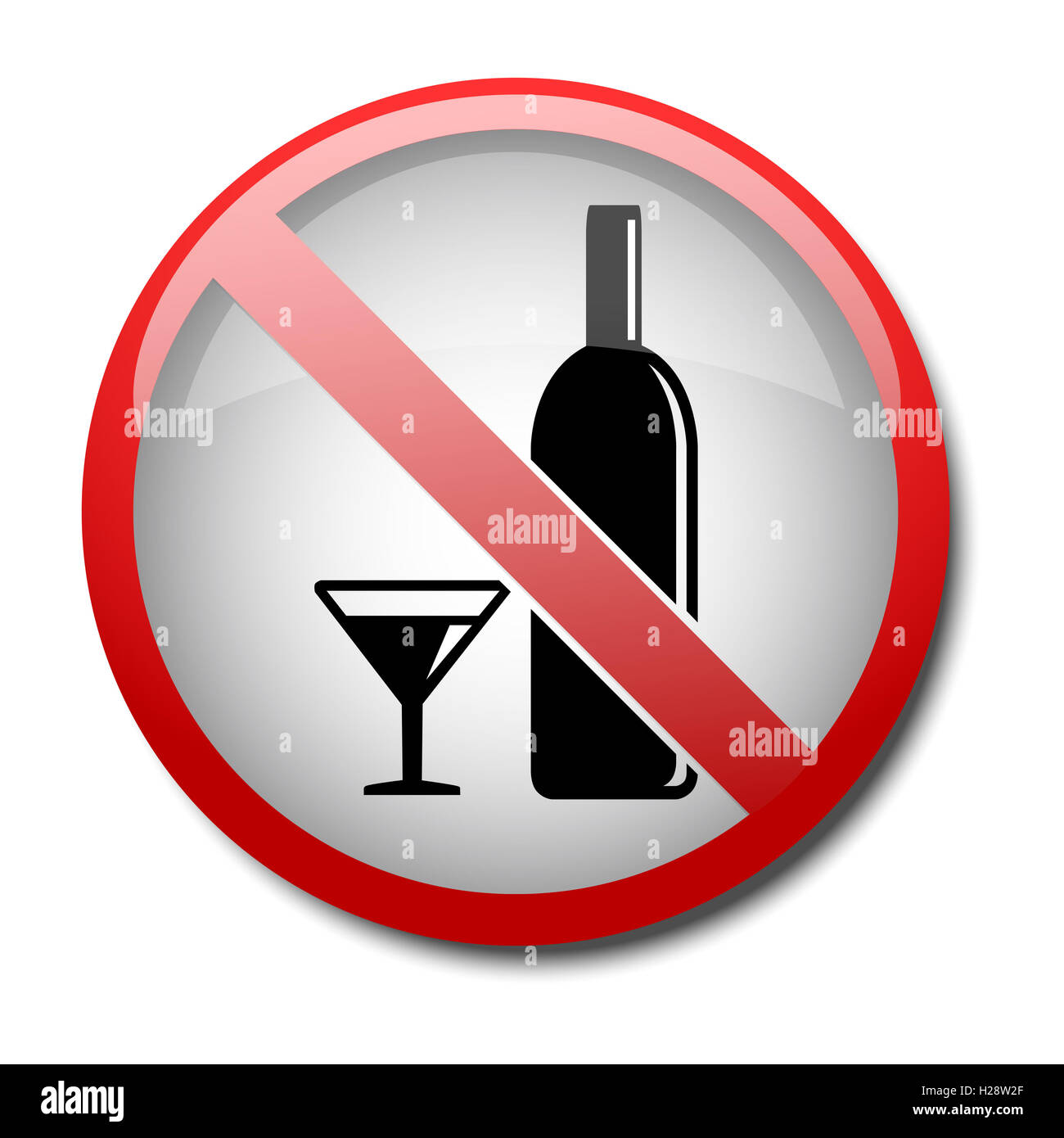 No Drinking Alcohol Sign