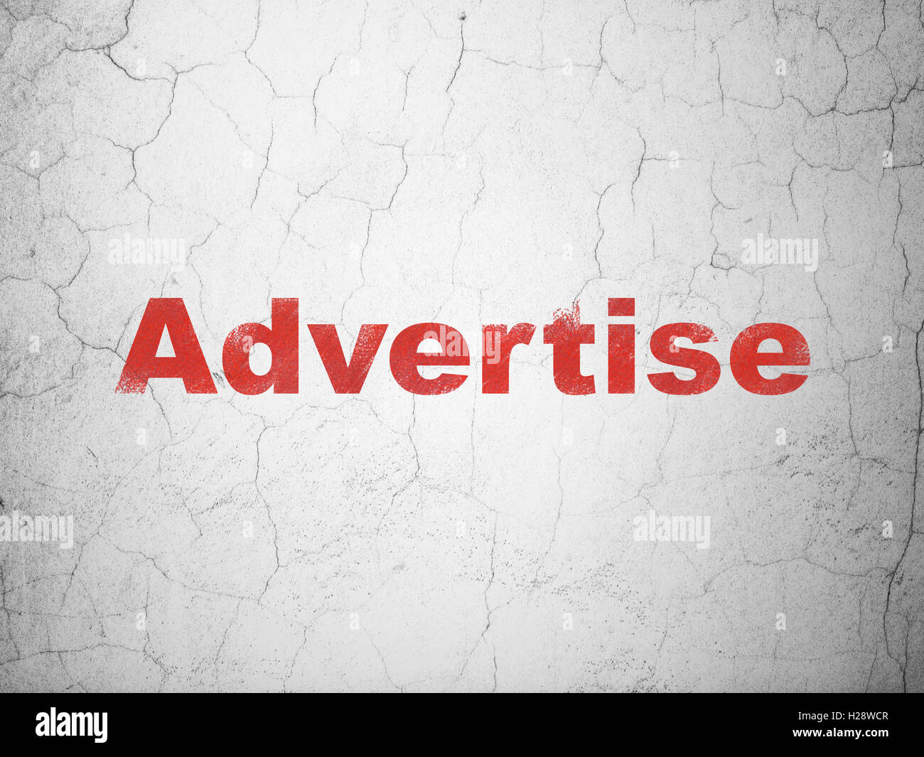 Marketing concept: Advertise on wall background Stock Photo - Alamy