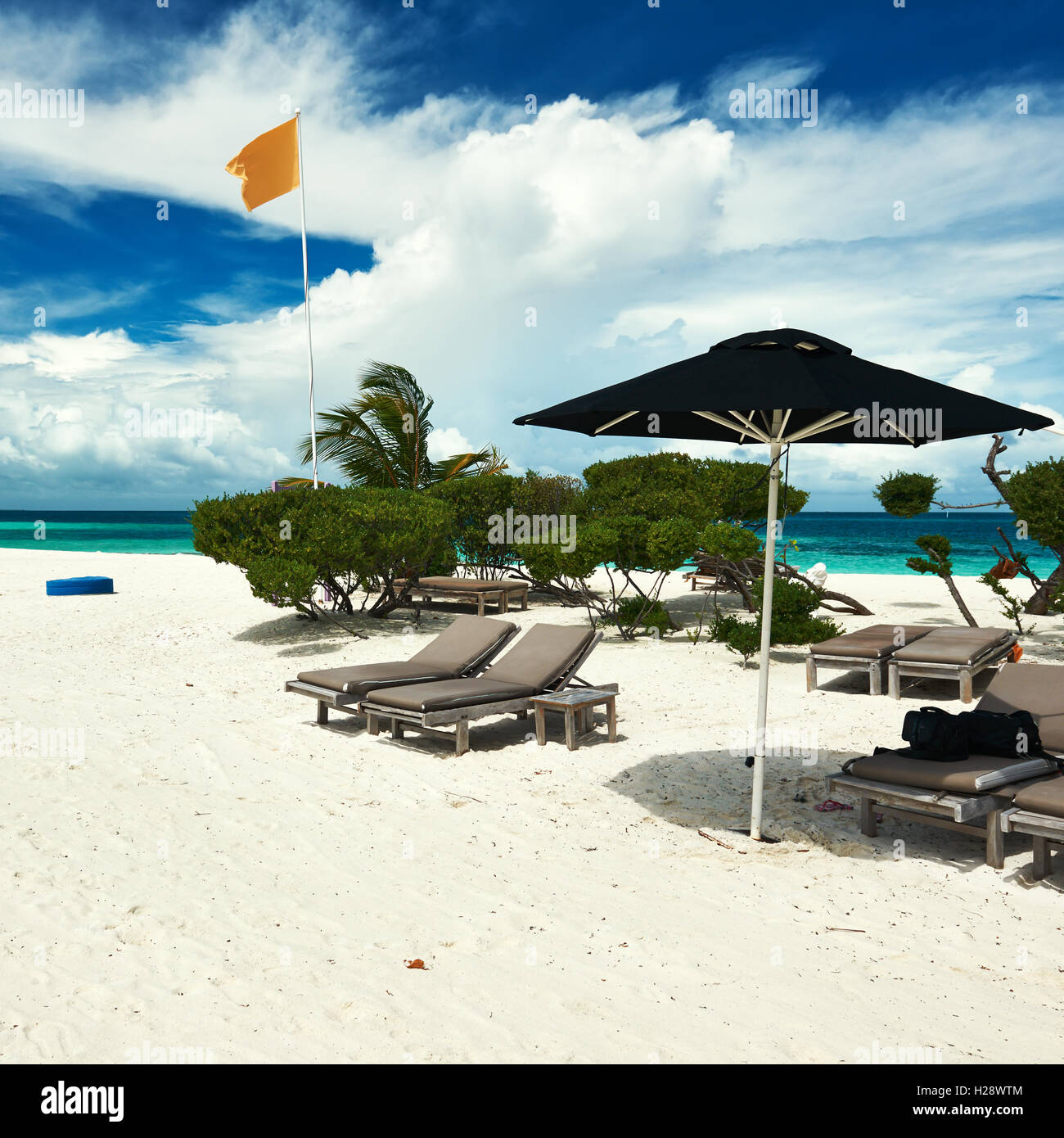 Beautiful beach at Maldives Stock Photo - Alamy