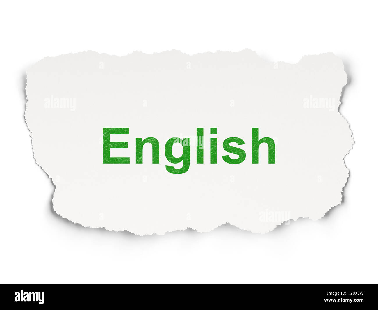 Education concept: English on Paper background Stock Photo - Alamy