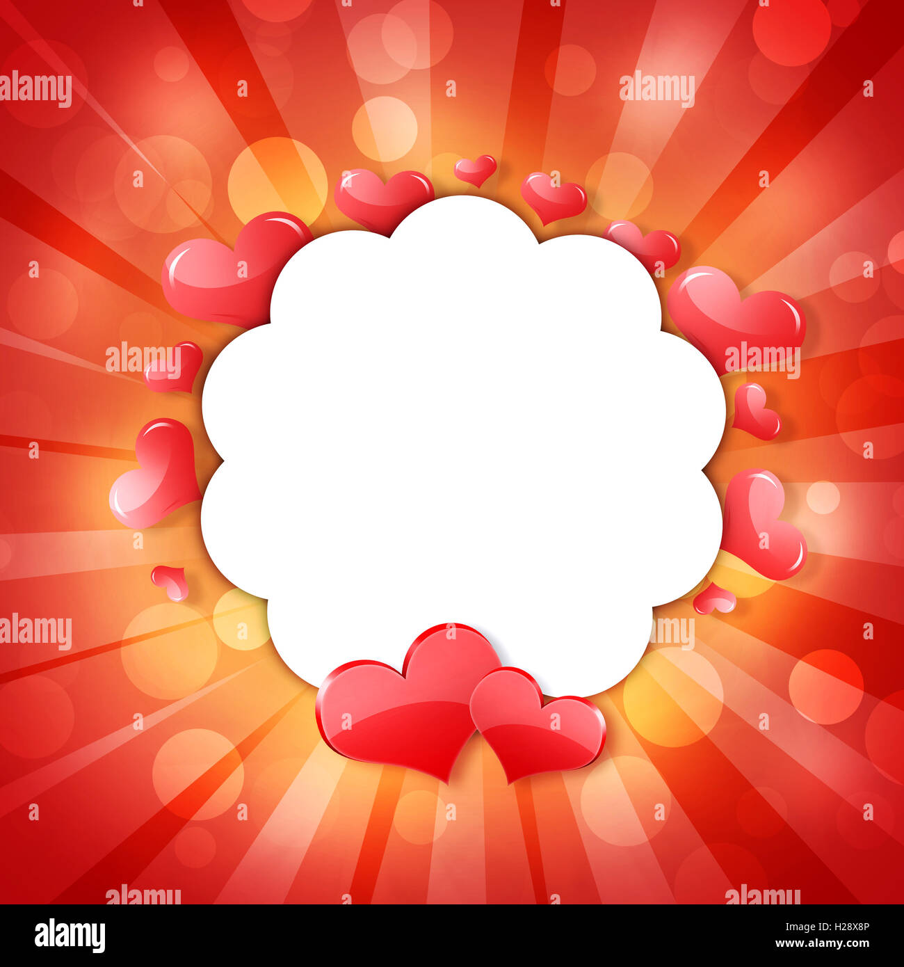 Abstract background of hearts Stock Photo - Alamy