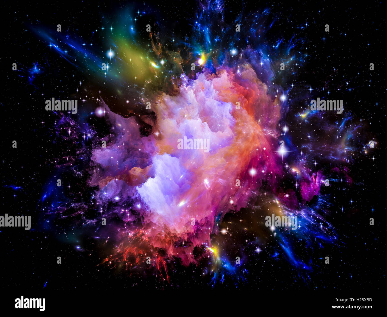 Lights of Space Stock Photo - Alamy