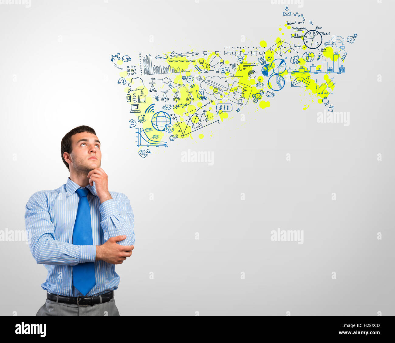 thinking business man Stock Photo - Alamy