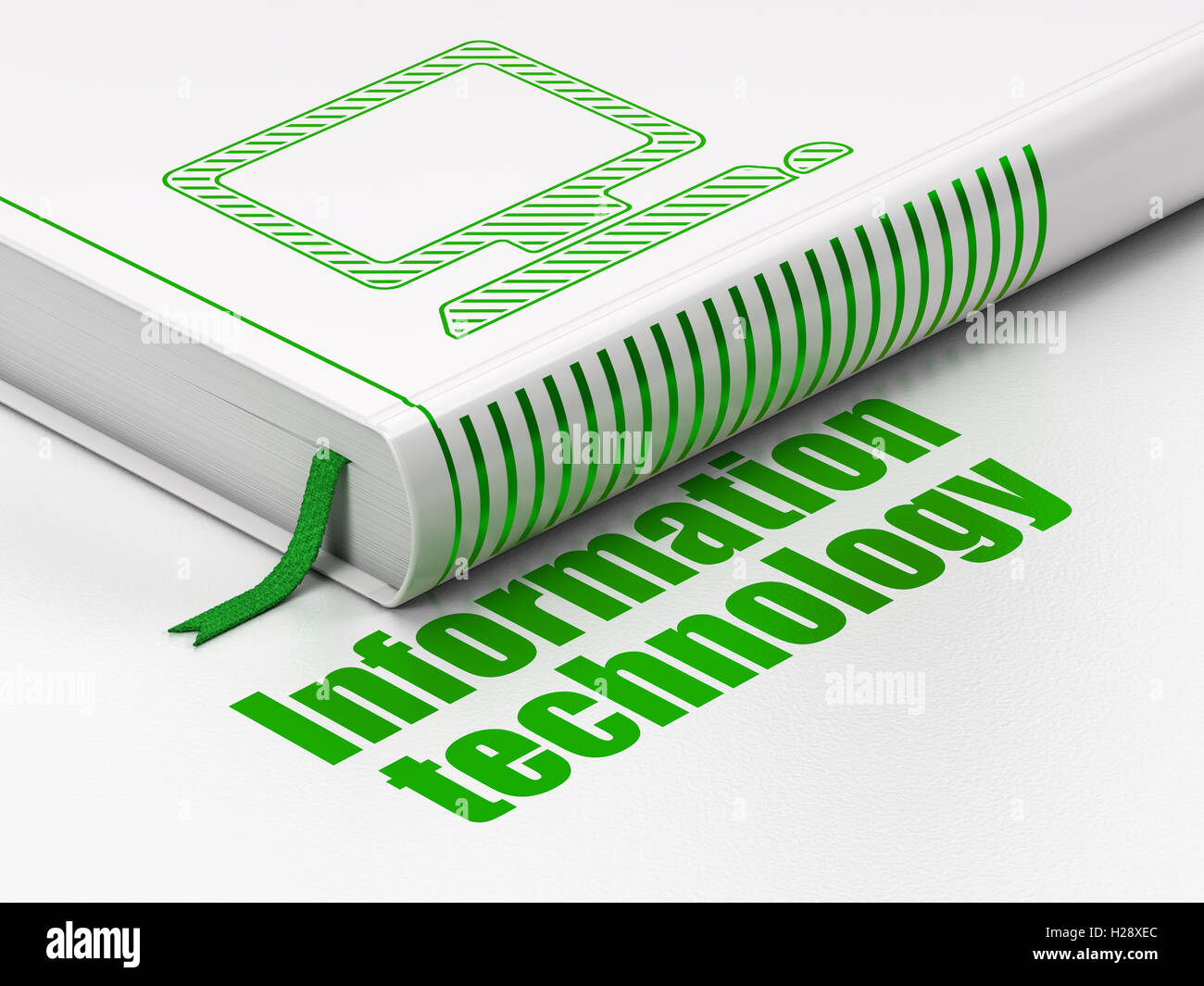 Information concept: book Computer Pc, Information Technology on white ...