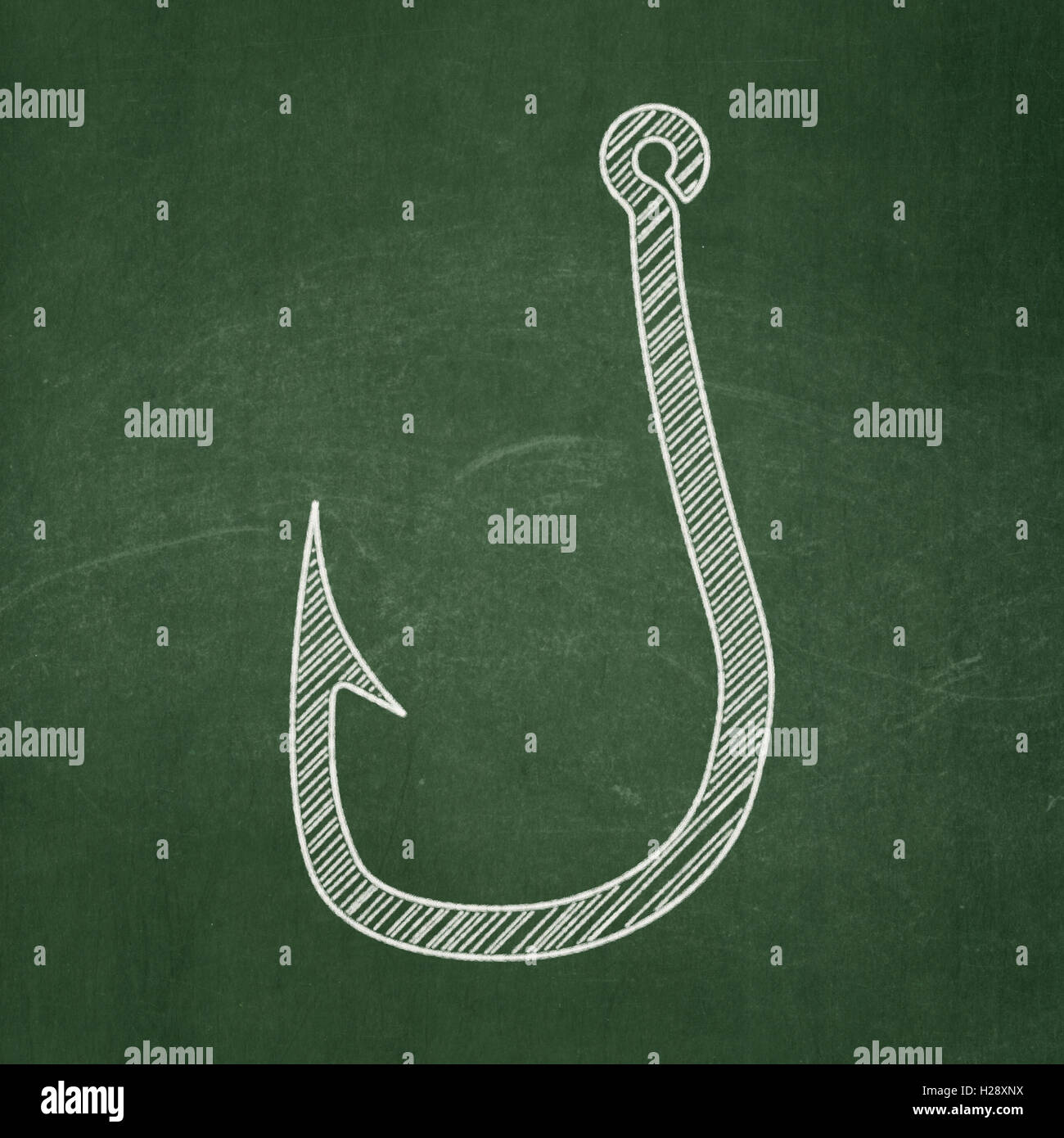 Privacy concept: Fishing Hook on chalkboard background Stock Photo - Alamy