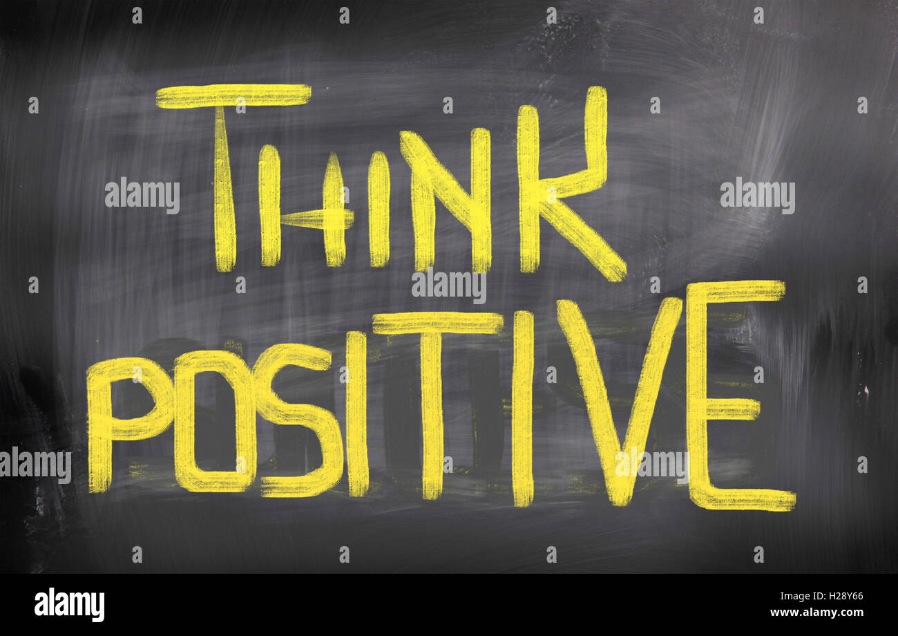 Think Positive Concept Stock Photo - Alamy