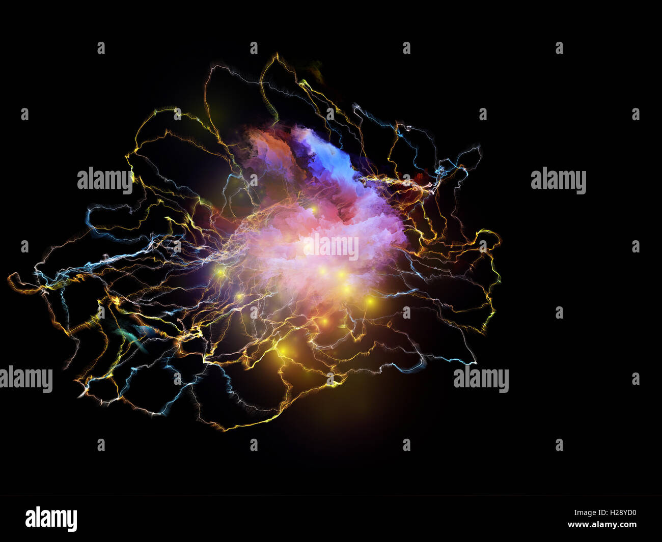 Virtualization of Fractal Nebulae Stock Photo - Alamy