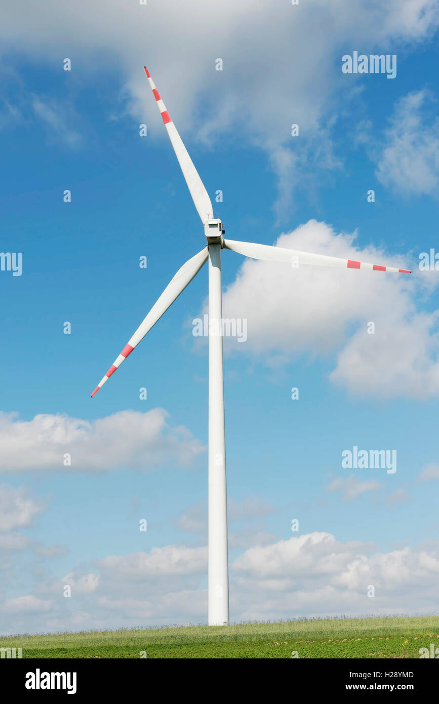 One windmill power generator Stock Photo - Alamy