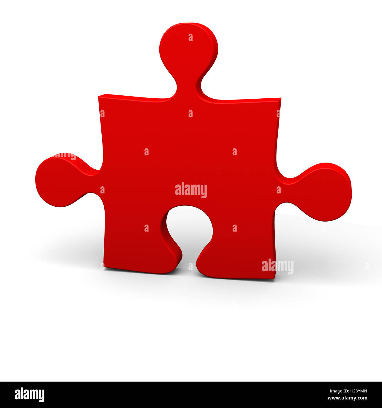 Red puzzle piece Stock Photo - Alamy