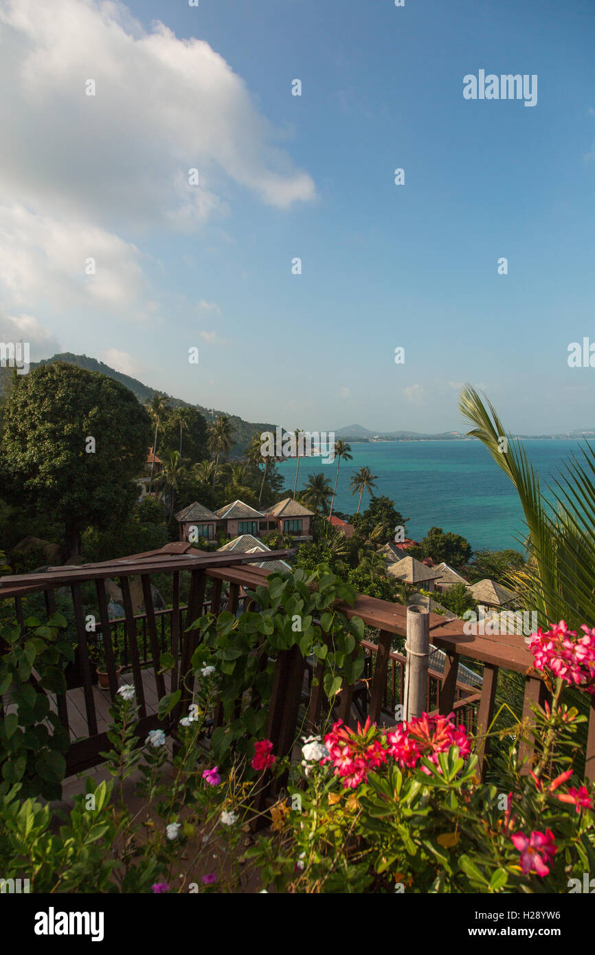 Tropical resort with amazing sea view Stock Photo - Alamy