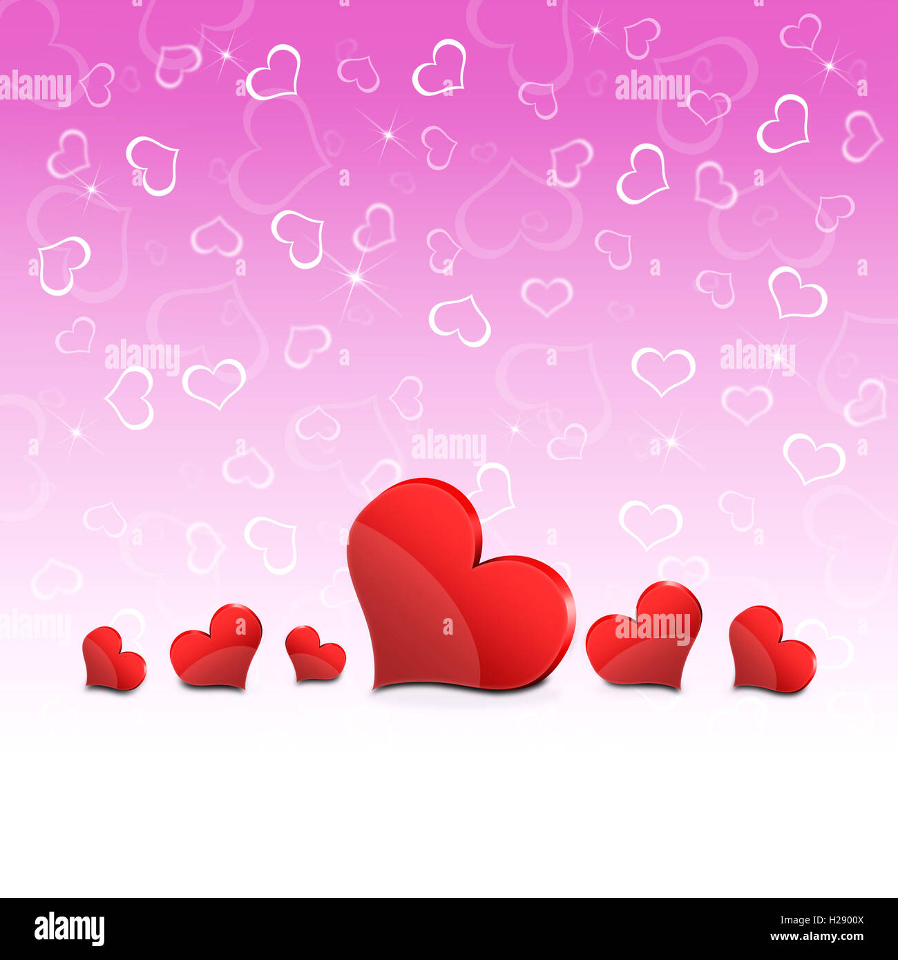 Abstract background of hearts Stock Photo - Alamy