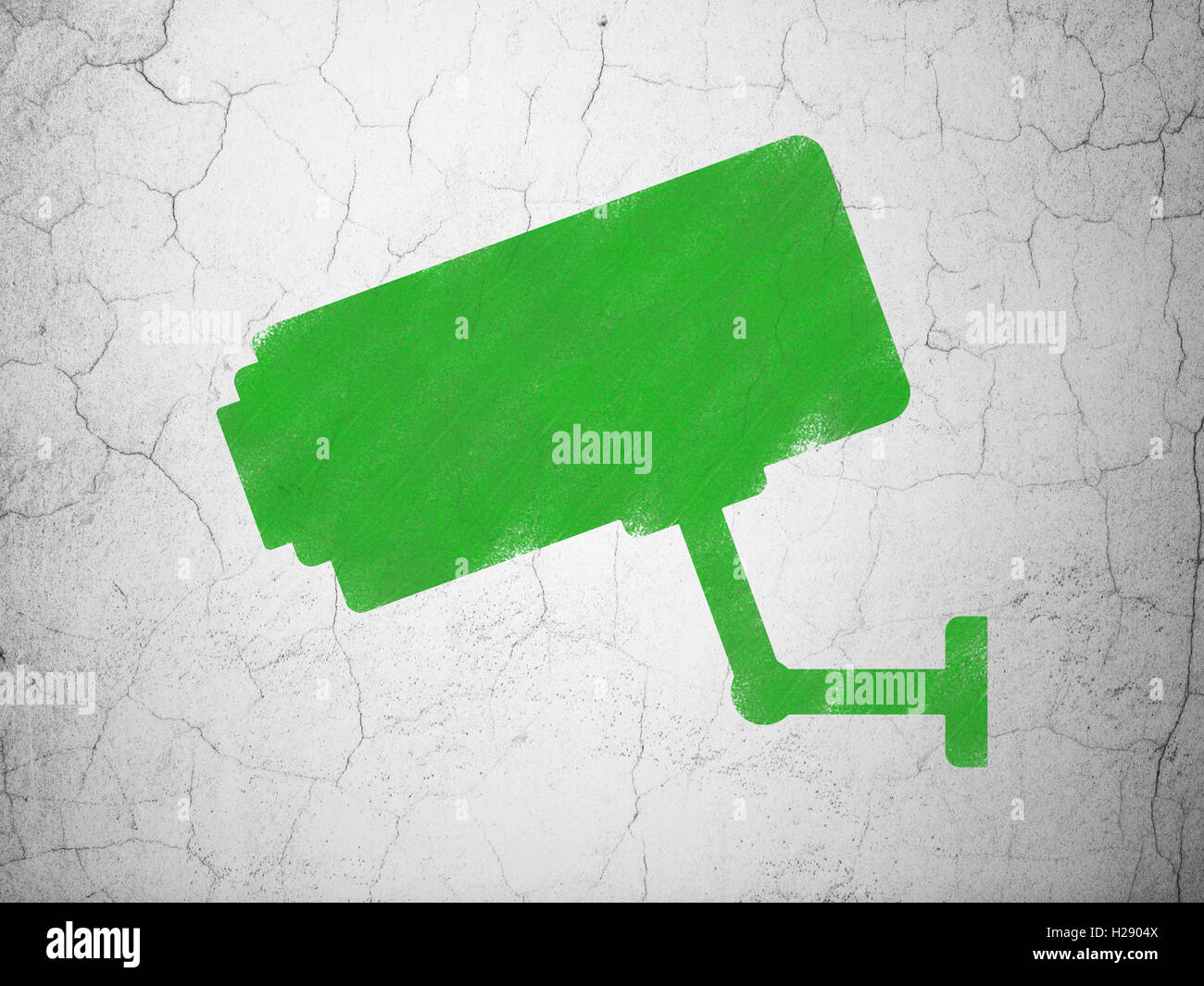 Security concept: Cctv Camera on wall background Stock Photo - Alamy