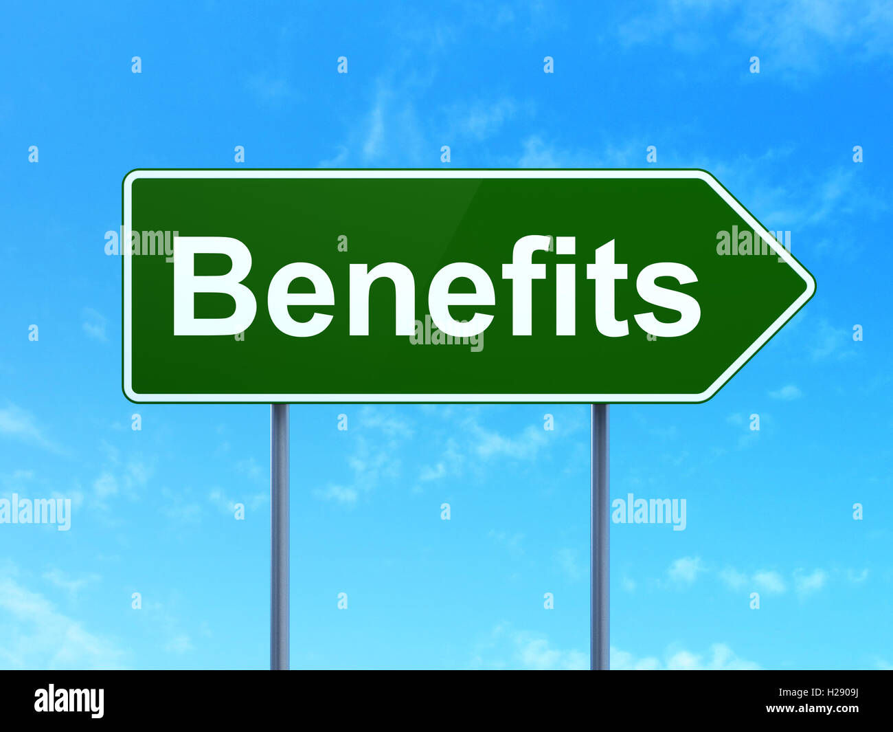 Benefits road sign hi-res stock photography and images - Alamy
