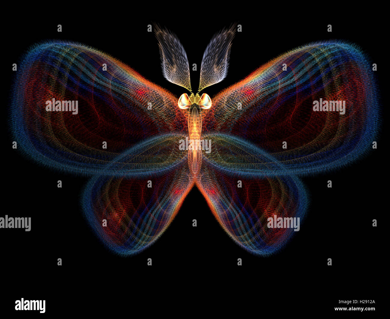 Toward Digital Butterfly Stock Photo - Alamy
