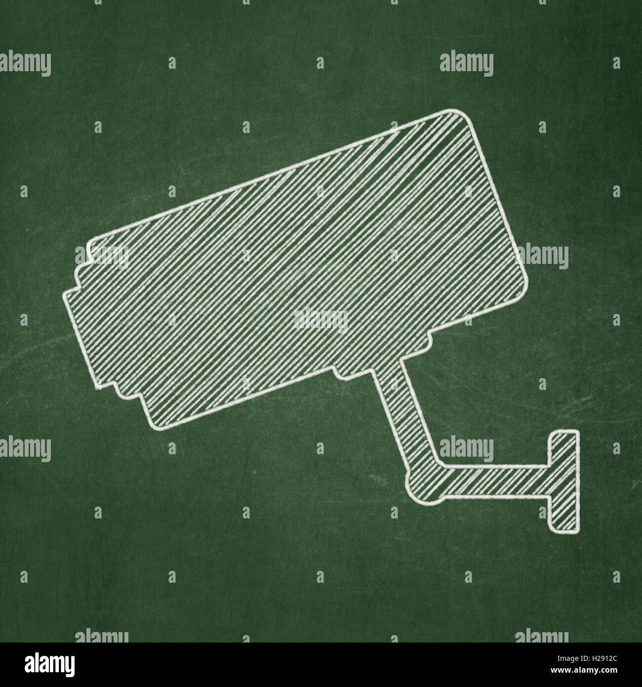Privacy concept: Cctv Camera on chalkboard background Stock Photo - Alamy