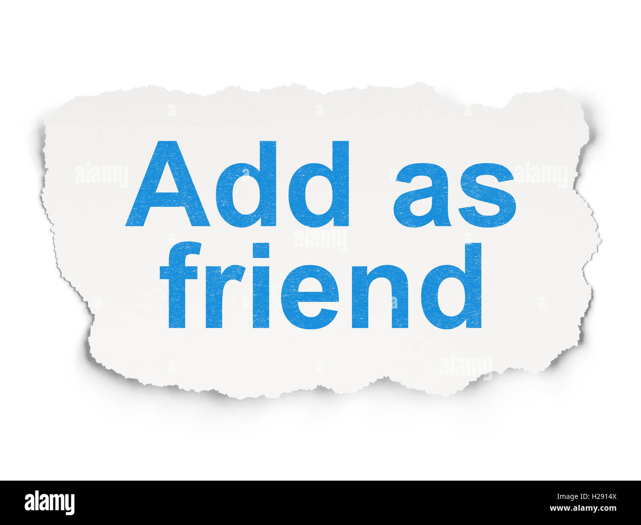 Social media concept: Add as Friend on Paper background Stock Photo - Alamy