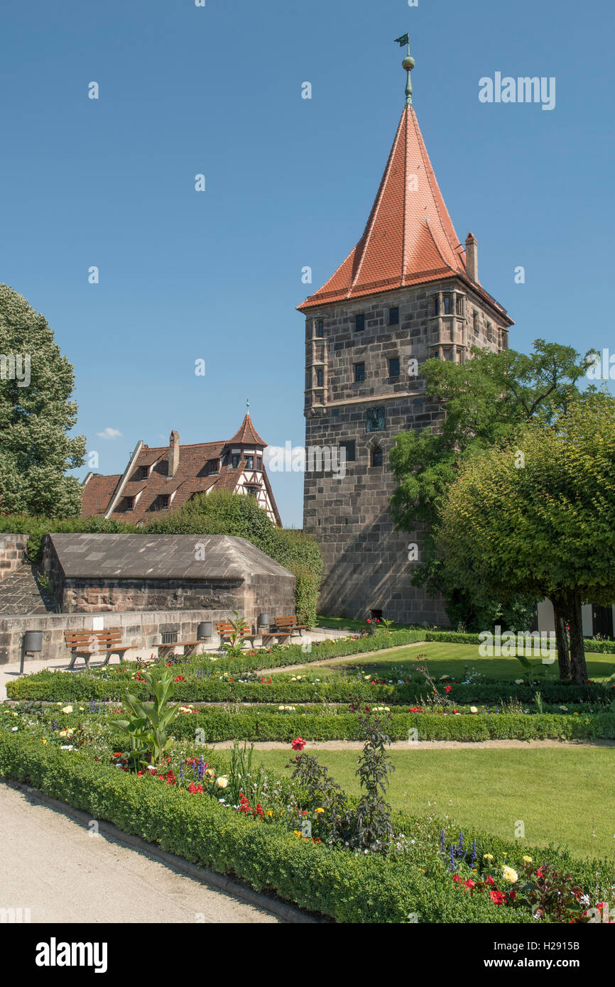 Westner Tower, Kaiserburg, Nuremberg, Bavaria, Germany Stock Photo - Alamy