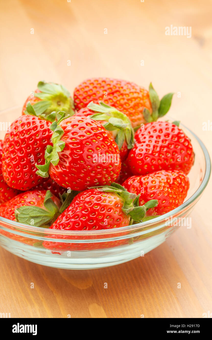 Sweet strawberry in bowl Stock Photo - Alamy