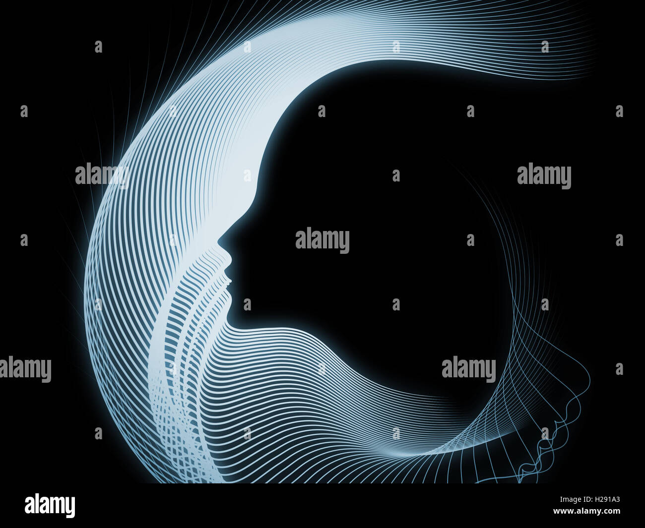 Conceptual Soul Geometry Stock Photo - Alamy