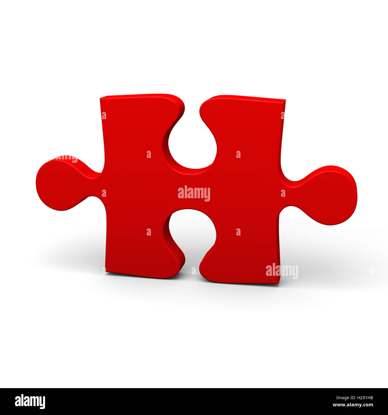 Red puzzle piece Stock Photo - Alamy