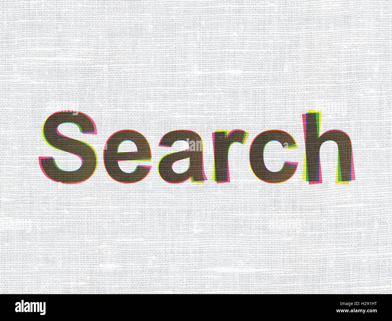 Web development concept: Search on fabric texture background Stock ...