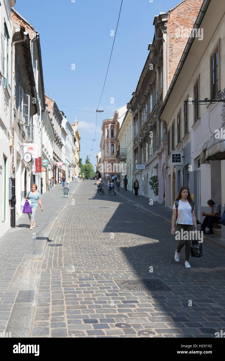A view of Radiceva street in the downtown of Zagreb Stock Photo - Alamy
