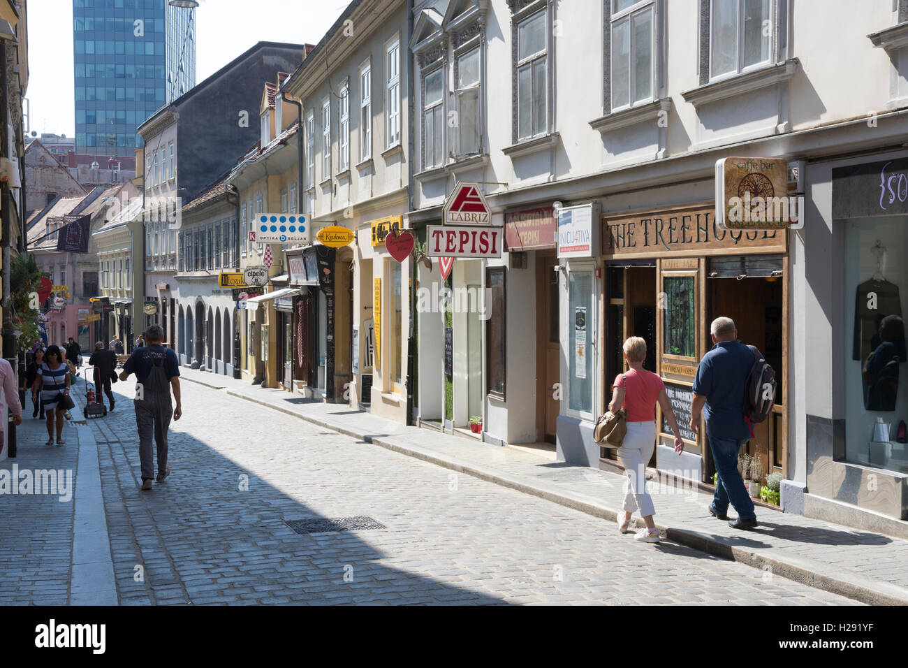 A view of Radiceva street in the downtown of Zagreb Stock Photo - Alamy