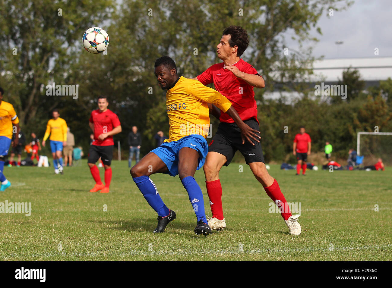 Mile End (yellow/blue) vs Riviera, Hackney & Leyton Sunday League ...