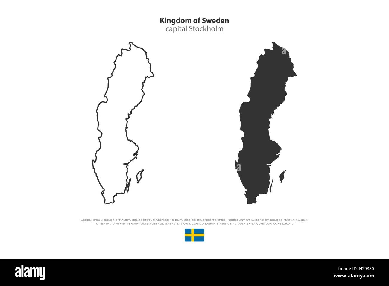 Sweden maps hi-res stock photography and images - Alamy