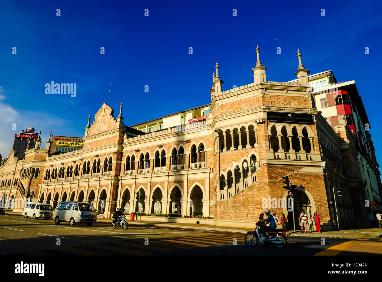 Colonial style architecture of post office building hi-res stock ...