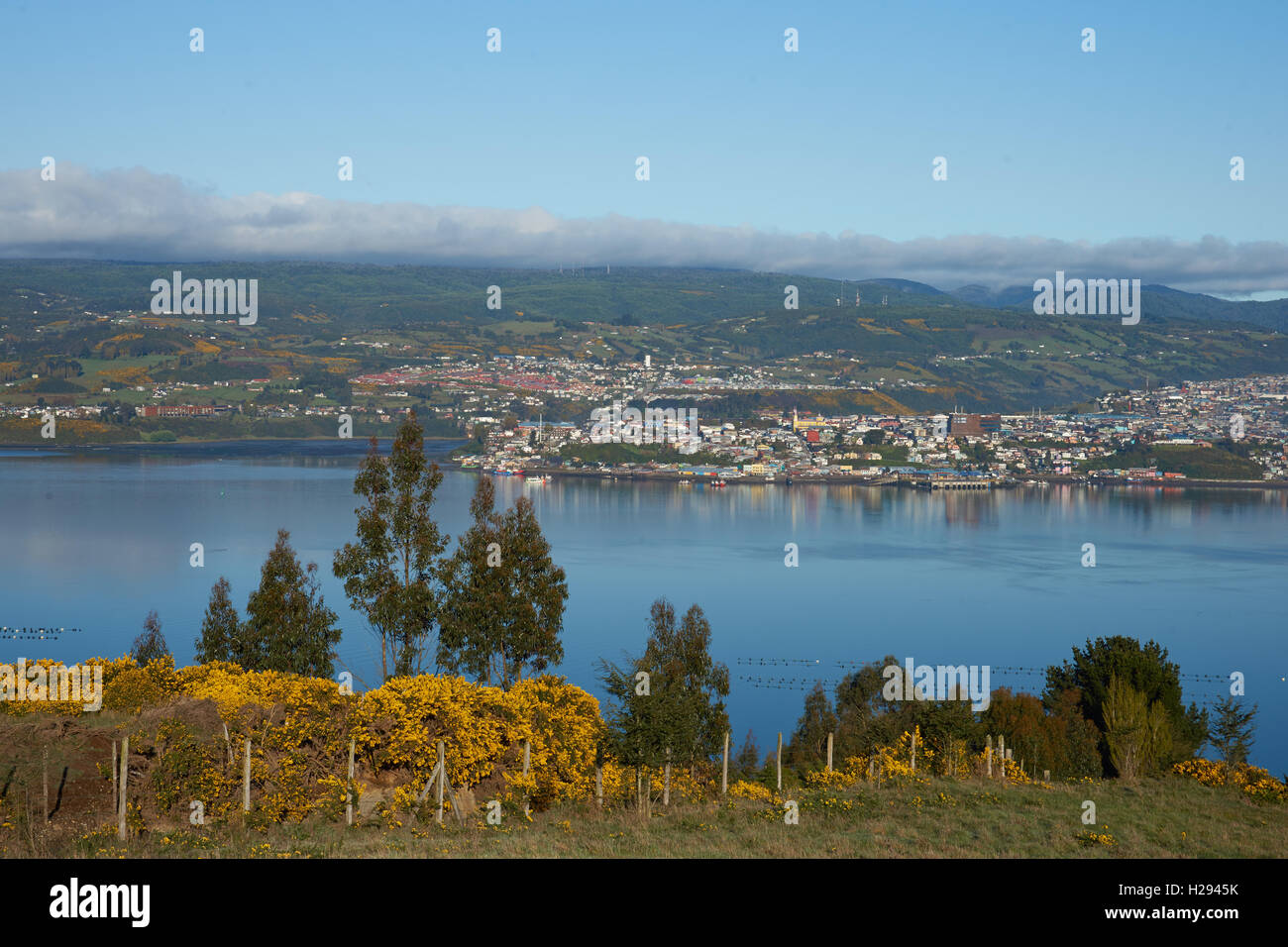Castro, Capital of Chiloe Stock Photo - Alamy