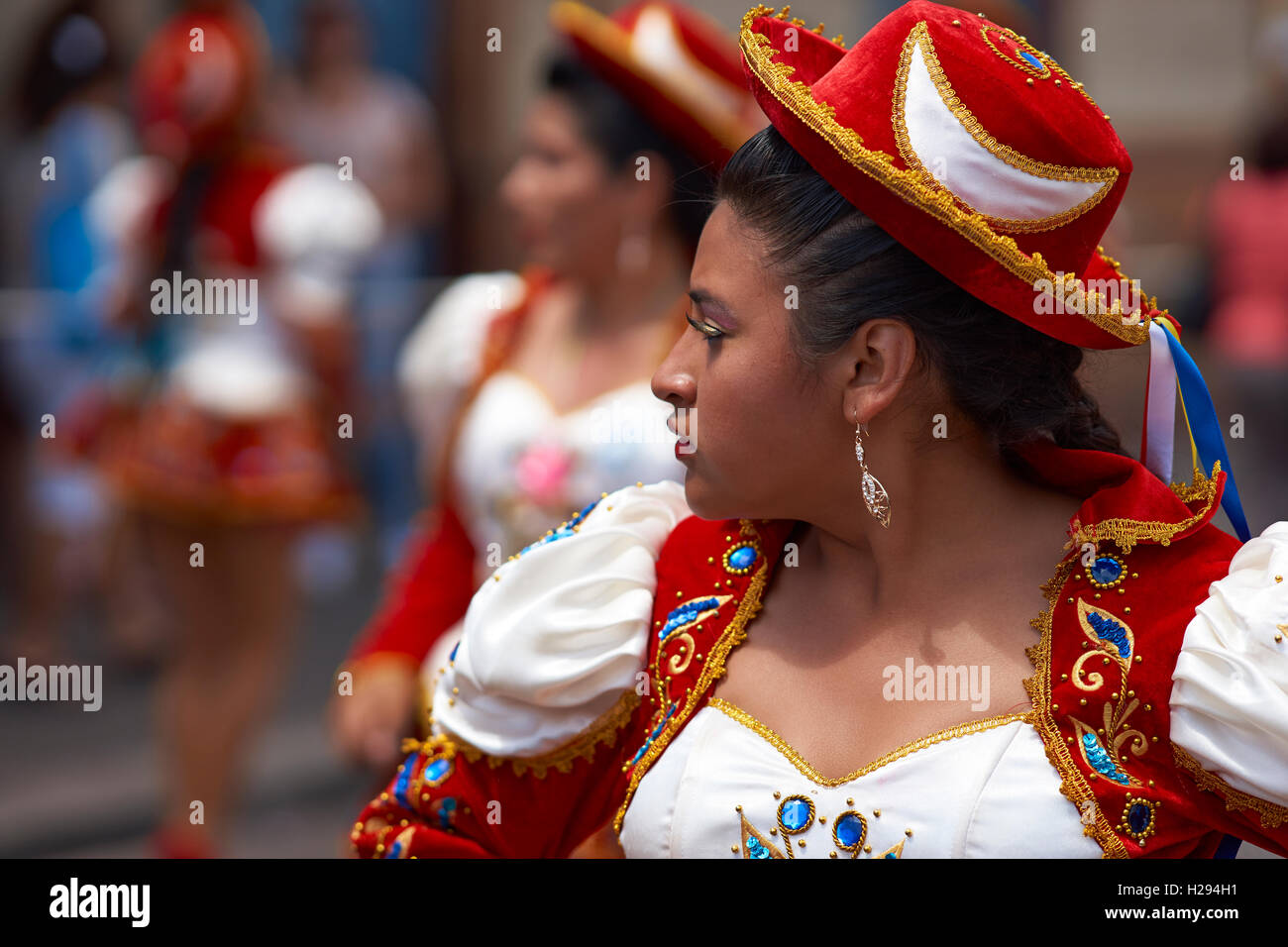 Peruvian dancers leg dance hi-res stock photography and images - Alamy