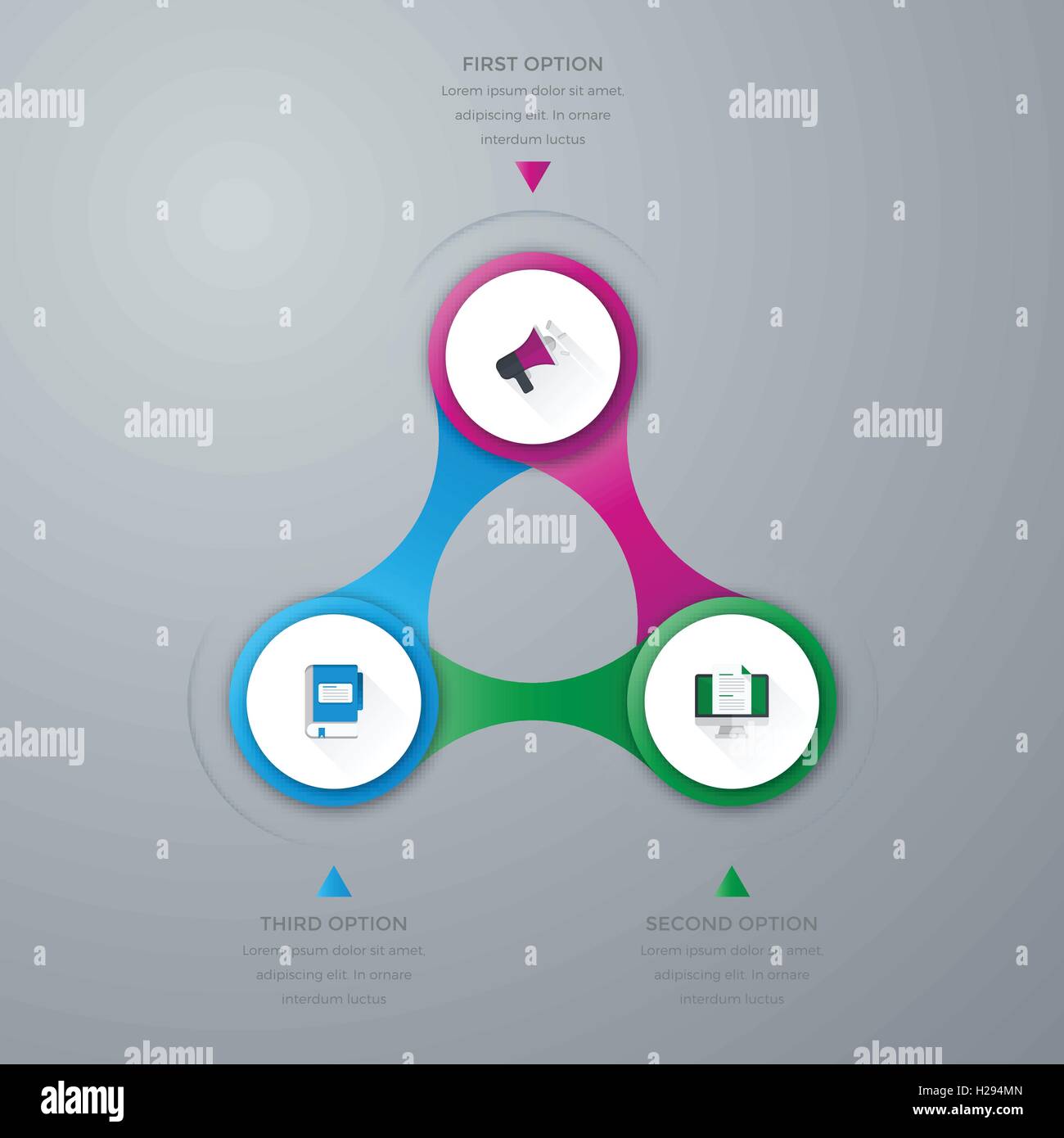 infographics three options Stock Vector Image & Art - Alamy