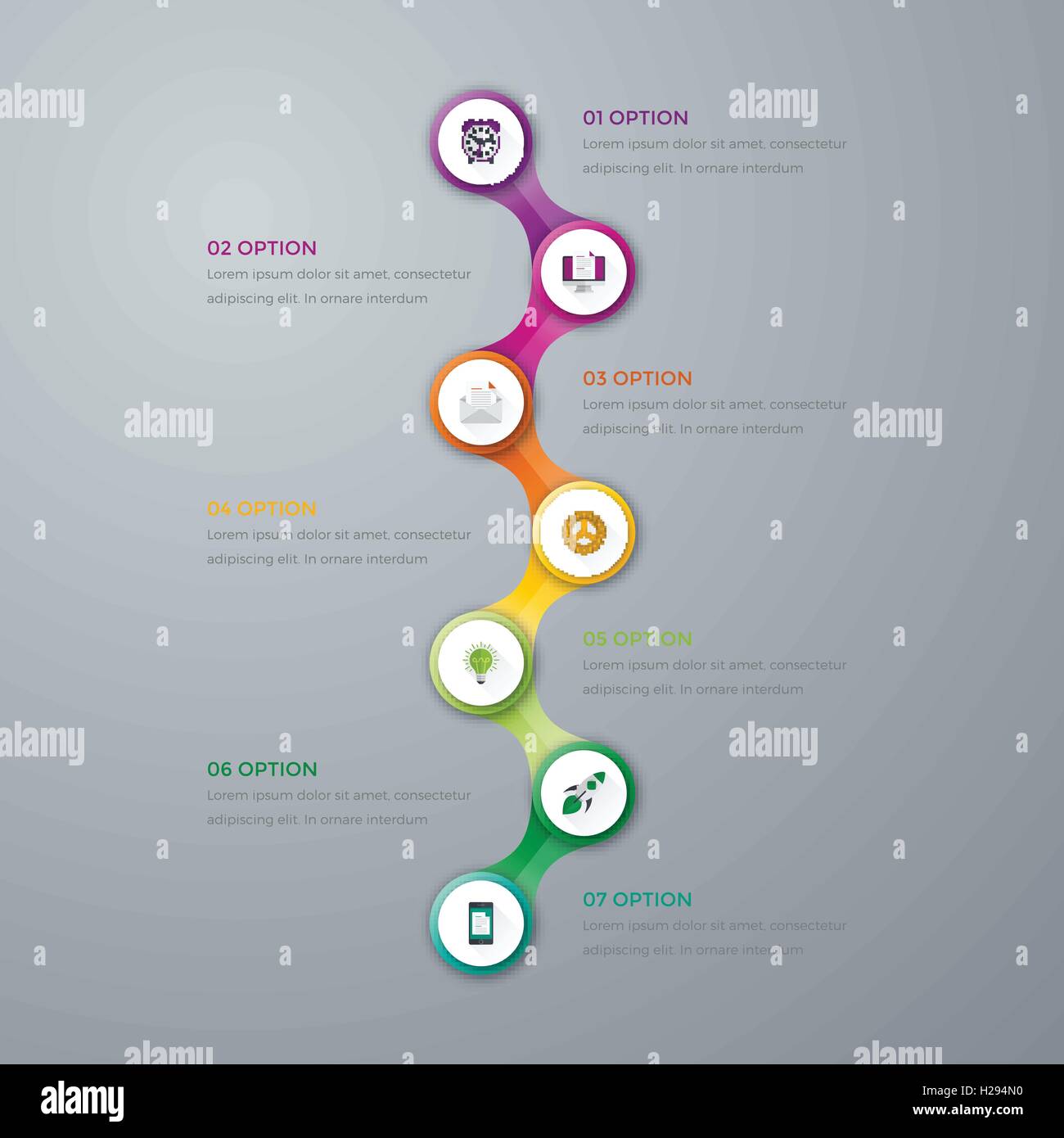 infographics timeline seven options Stock Vector Image & Art - Alamy