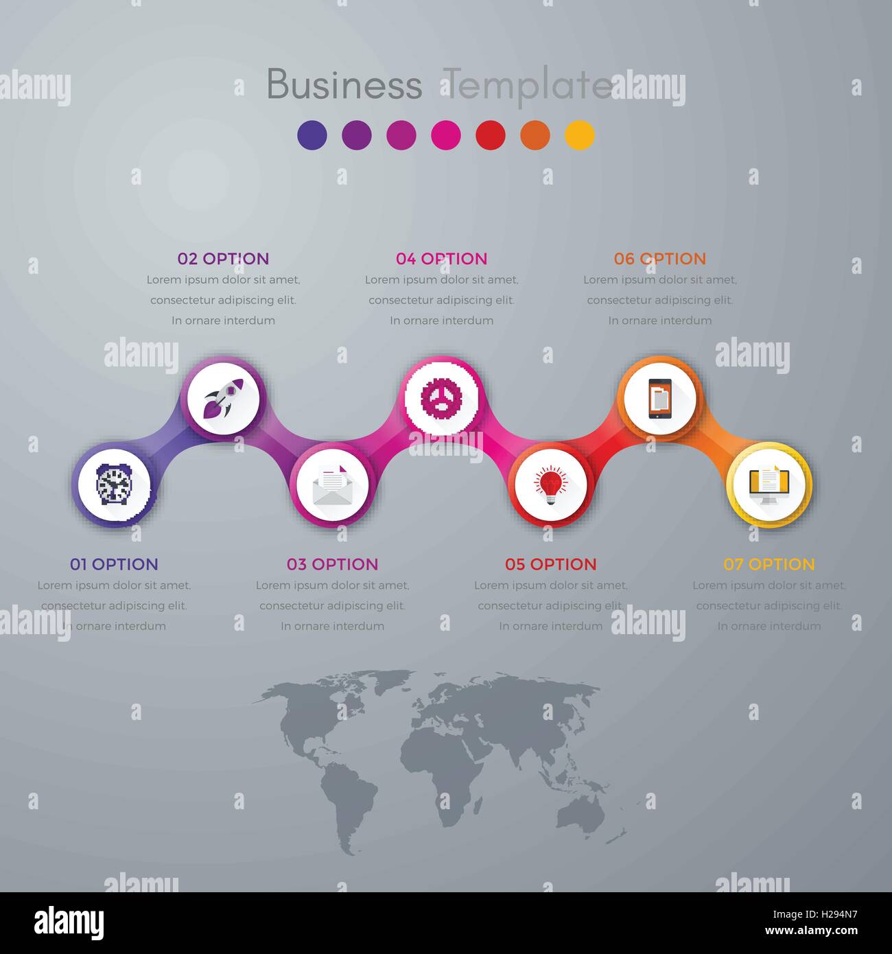 infographics timeline seven options Stock Vector Image & Art - Alamy