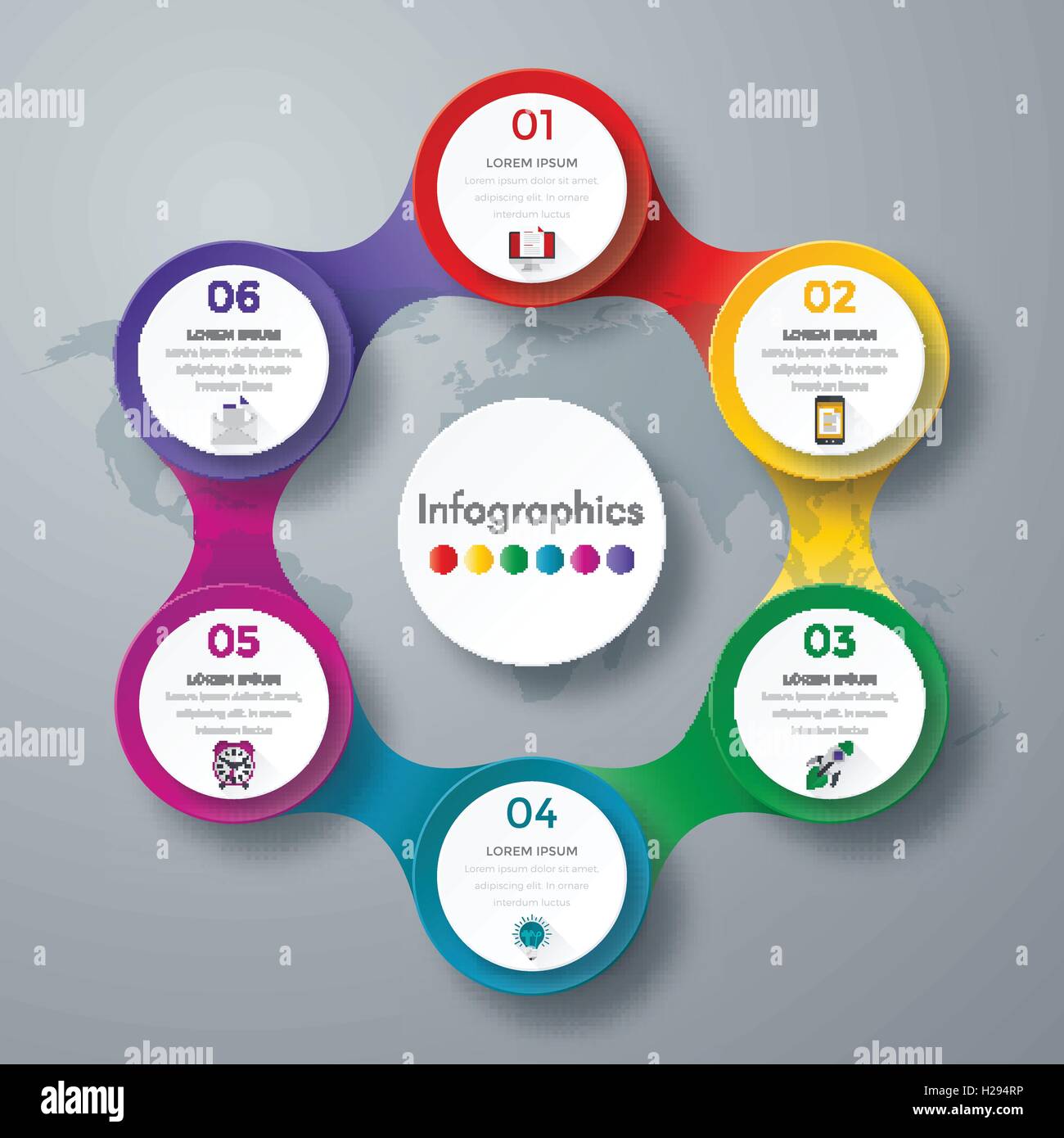 Infographic design with colored Stock Vector Image & Art - Alamy