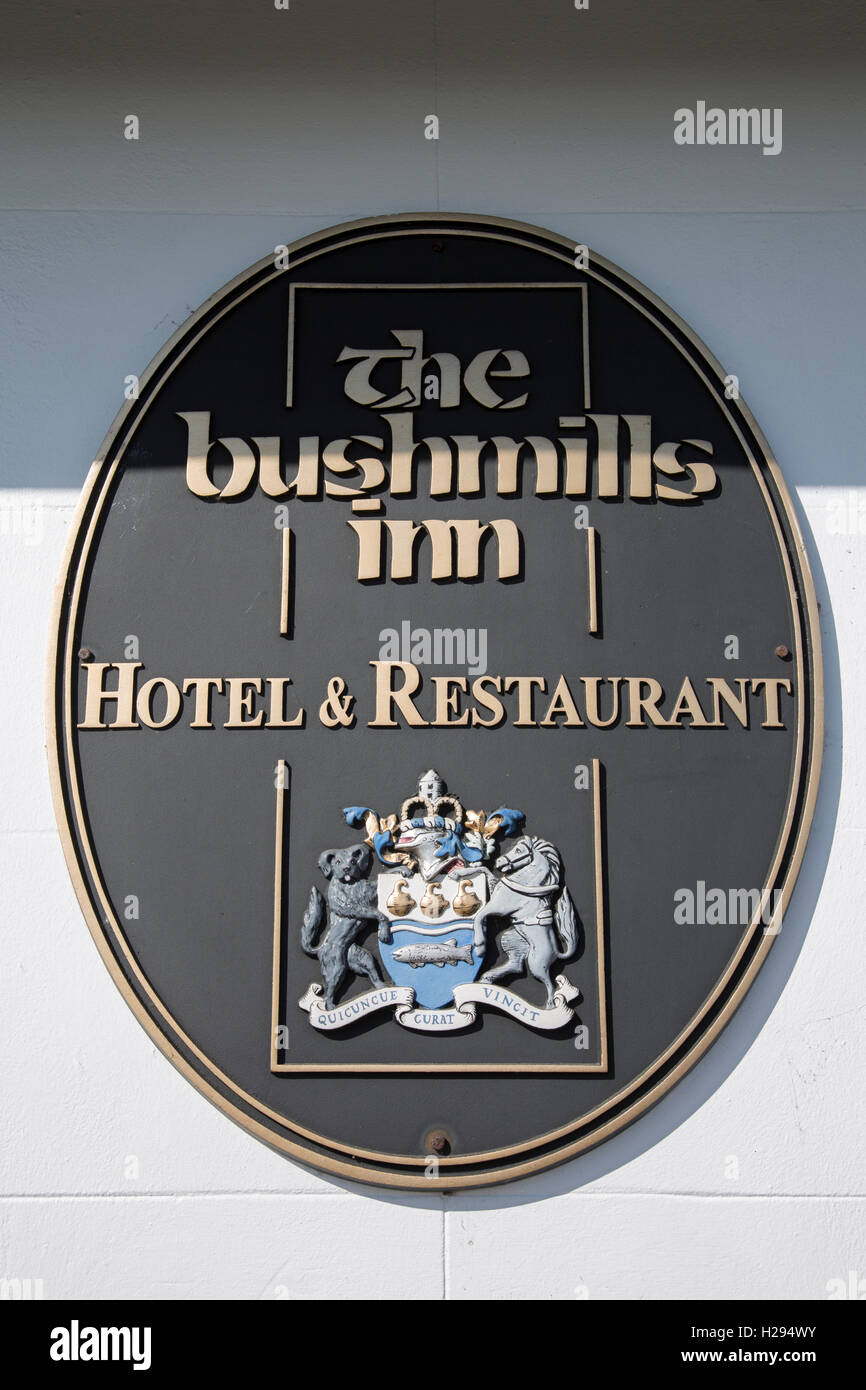 Inn, Hotel and Restaurant, Bushmills; County Antrim; Northern Ireland ...
