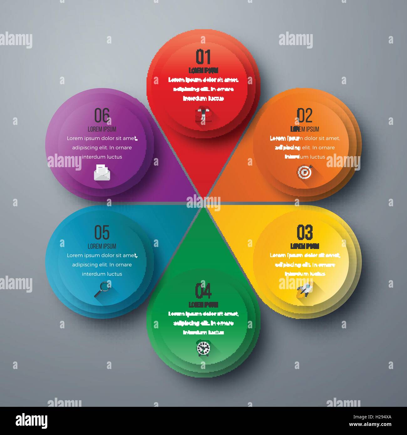Infographic design with colored Stock Vector Image & Art - Alamy
