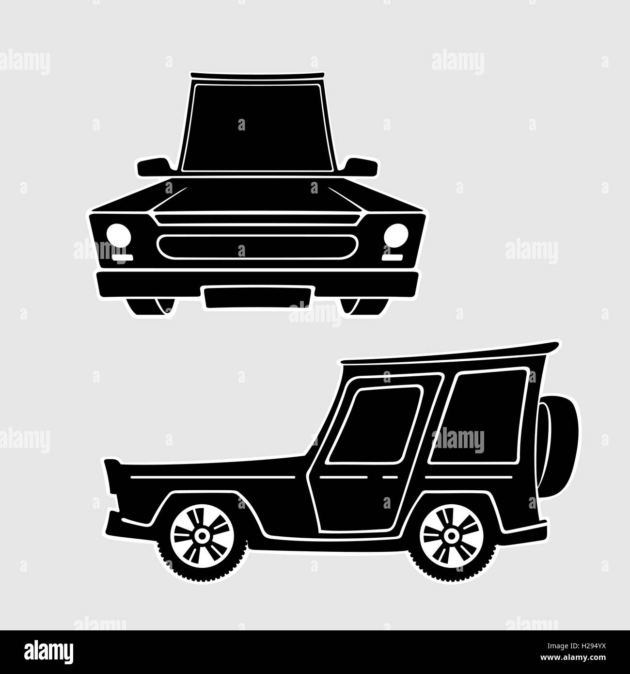 Vector Symbol Set Car Stock Vector Image & Art - Alamy