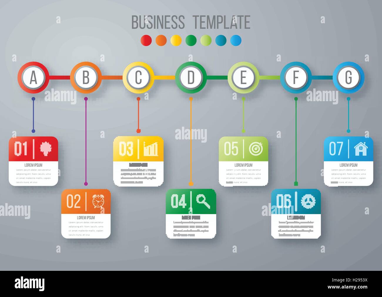 Vector illustration infographic timeline Stock Vector Image & Art - Alamy