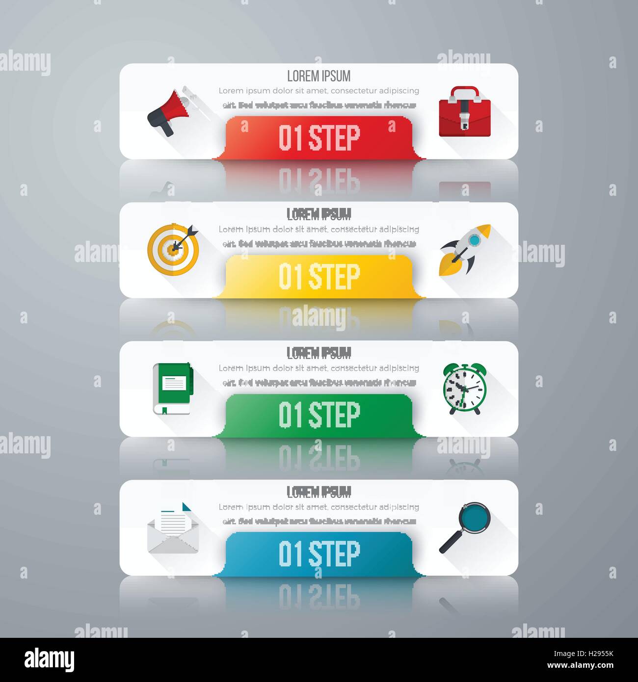 Vector illustration infographics four options Stock Vector Image & Art ...