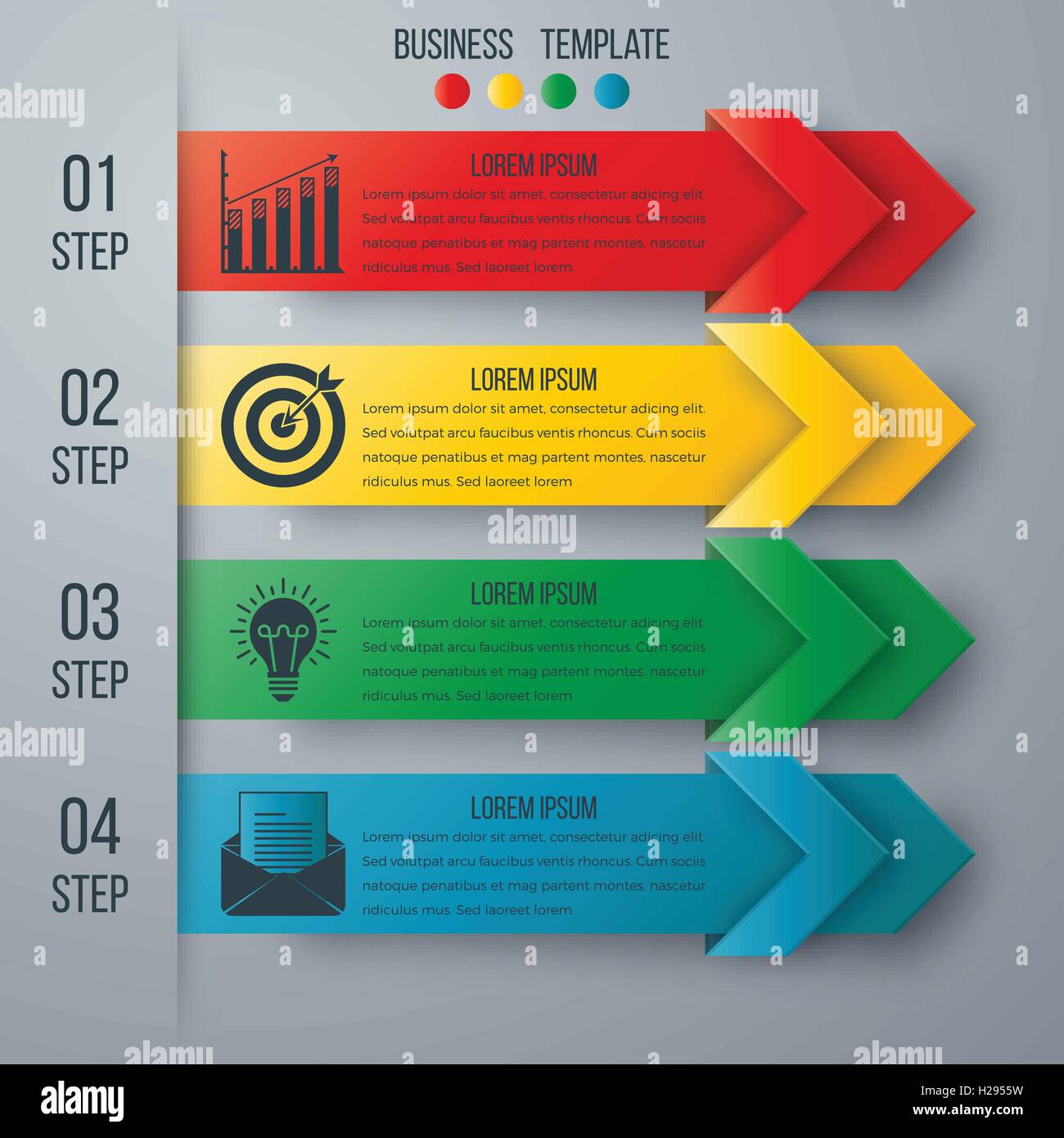 Vector illustration infographics four options Stock Vector Image & Art ...