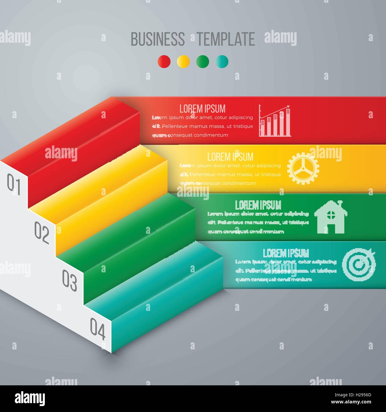 Vector illustration infographics four options Stock Vector Image & Art ...