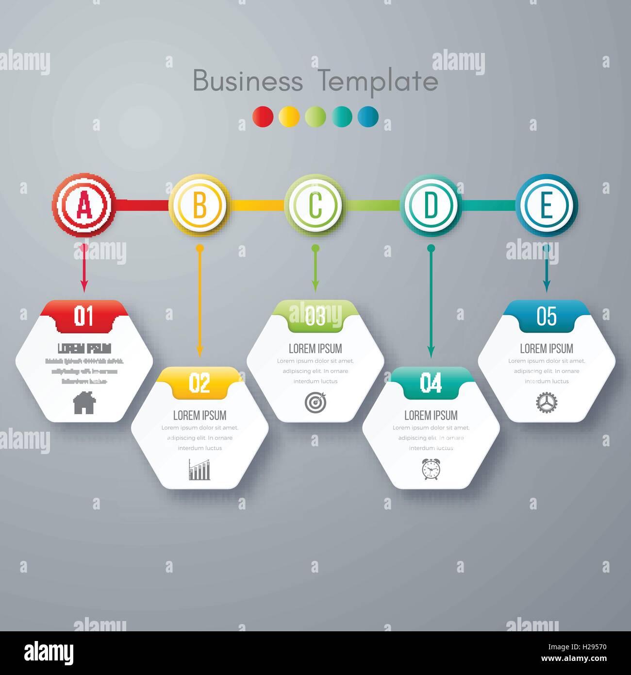 Modern infographics process template Stock Vector Image & Art - Alamy