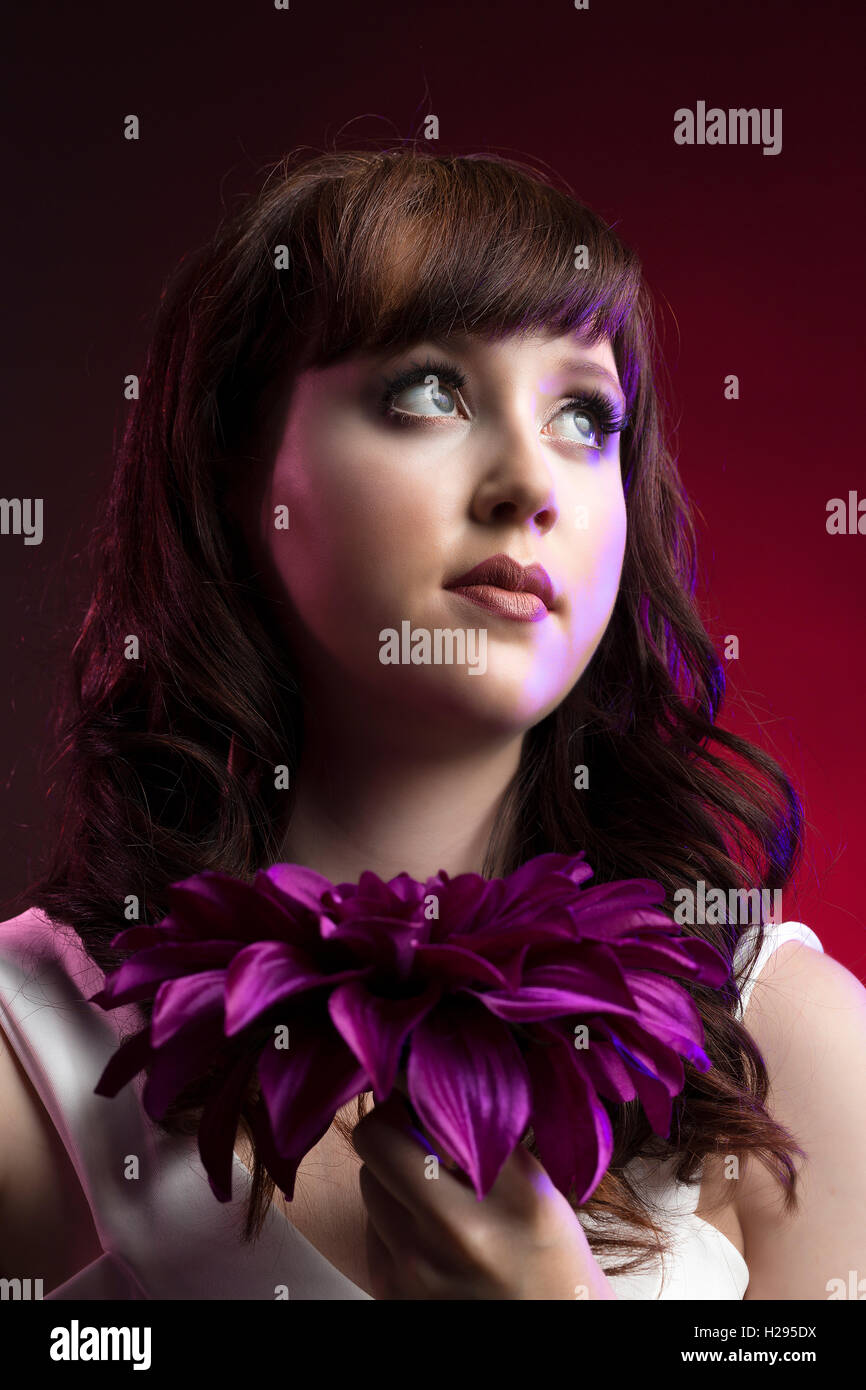 Pink english rose fingers hi-res stock photography and images - Alamy