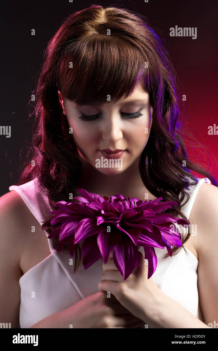 Beautiful pale woman english rose hi-res stock photography and images ...